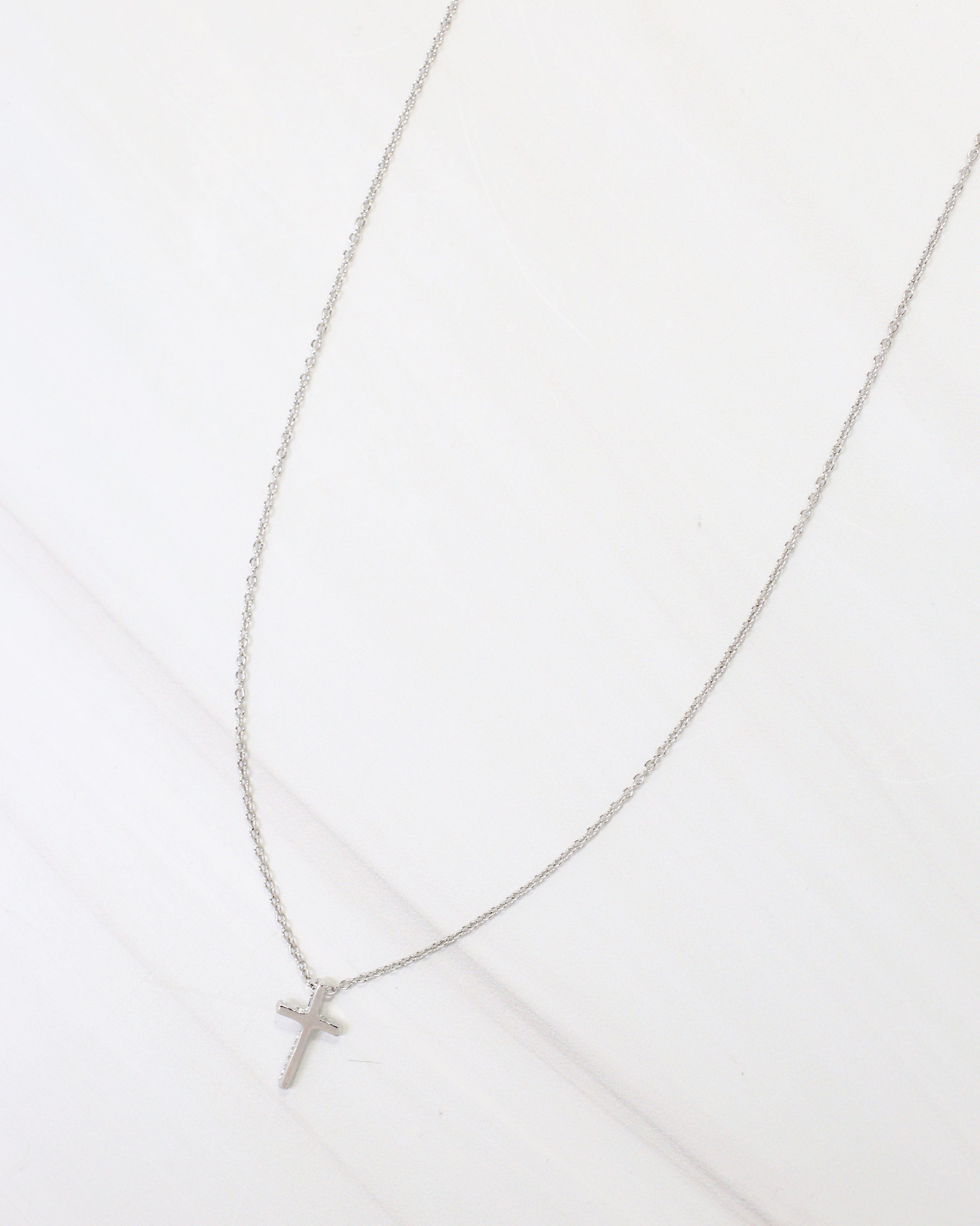 Babylon Cross Necklace WR Silver – Caroline Hill Wholesale