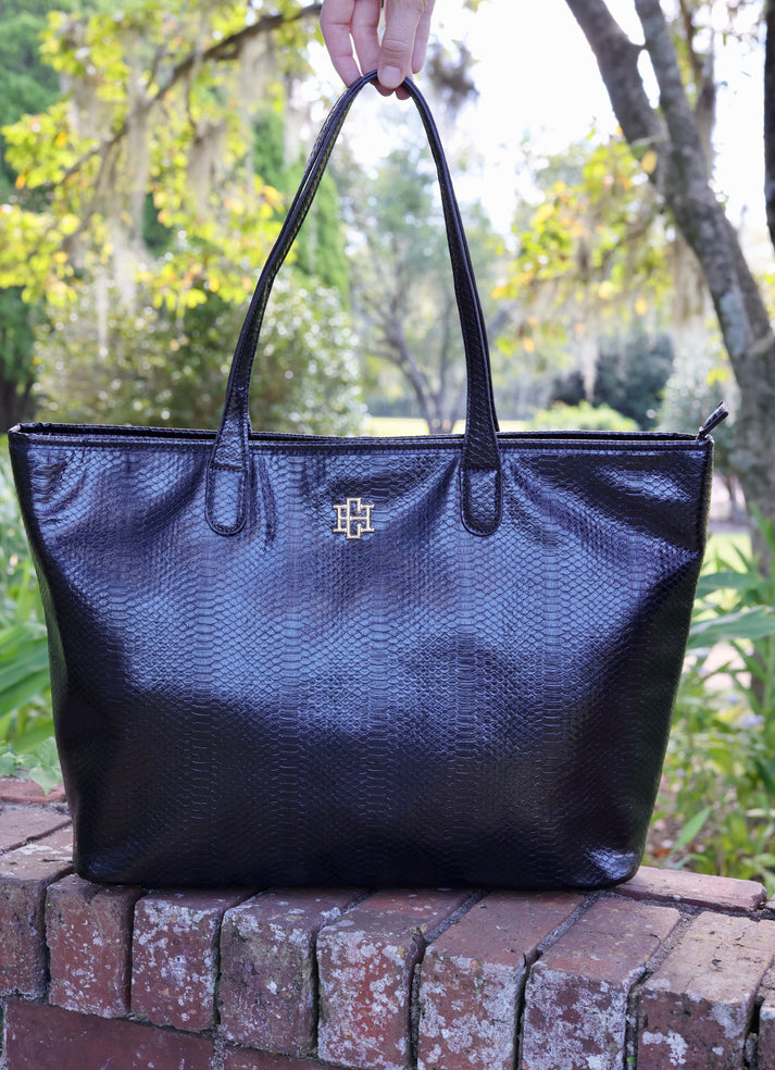 Daniela Large Tote Black ES – Caroline Hill Wholesale