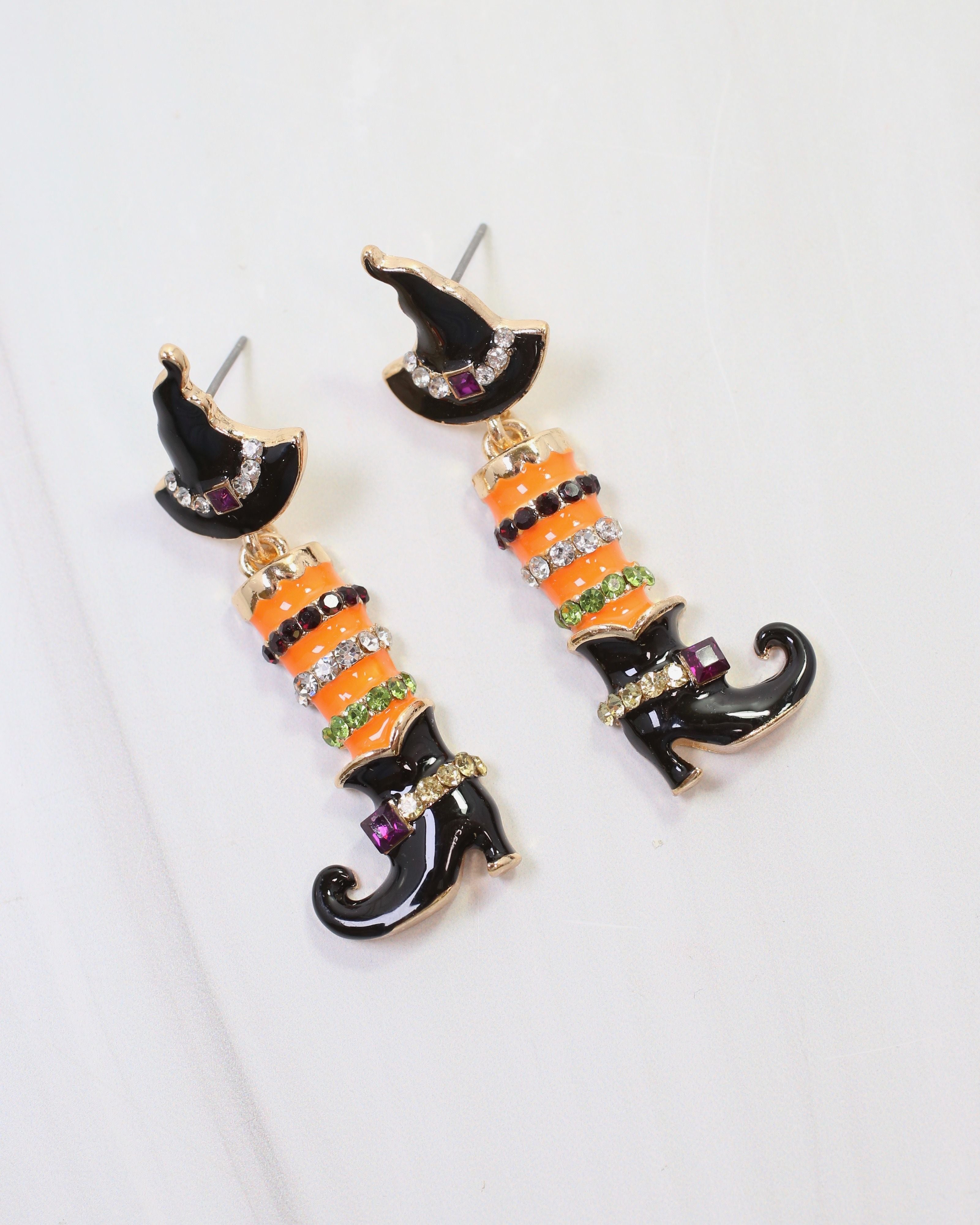 Walk Away Witches Earring Orange – Caroline Hill Wholesale